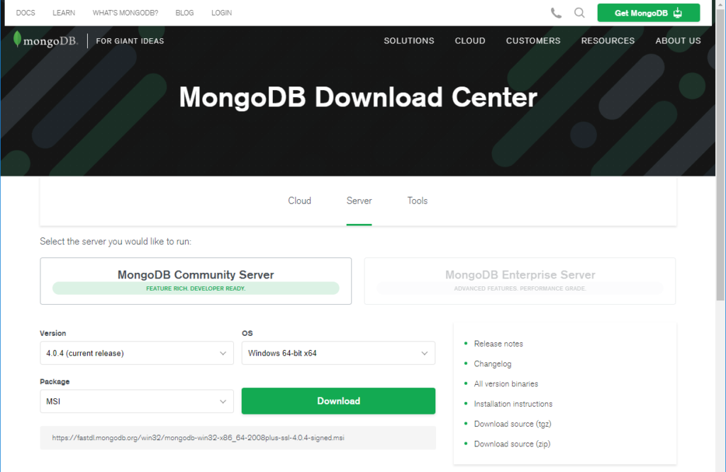 【MongoDb】windows環境でMongoDbをローカル開発用にインストールする | IT土方の奮闘記